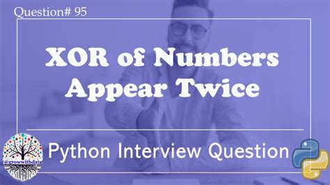 jegan velappanpillai on linkedin xor of numbers appear twice python