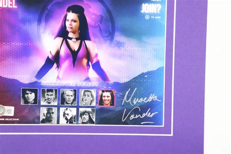 Musetta Vander Signed Framed 11x14 Photo Display Bas Mortal Kombat