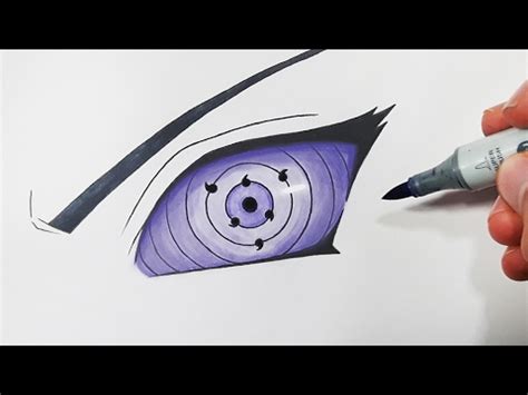 Naruto Rinnegan Eye Drawing