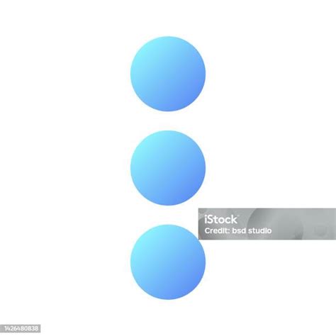 Ellipsis Menu Pixel Perfect Flat Gradient Color Ui Icon Stock Illustration Download Image Now