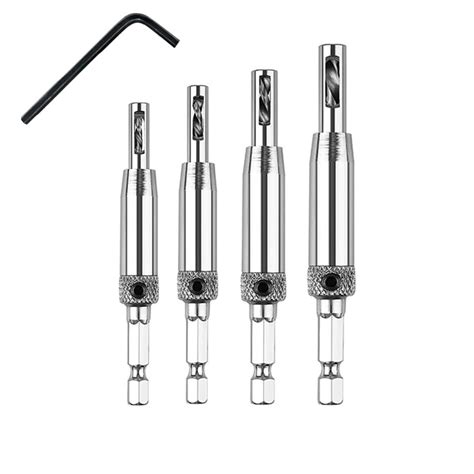 Pieces Hinge Drill Bit Set Self Centering Hinge Drill Bits Set Hinge