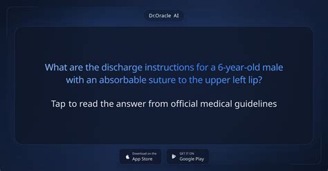 What Are The Discharge Instructions For A 6 Year Old Male With An