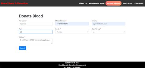 GitHub Jayshree 02 Blood Donation Management System