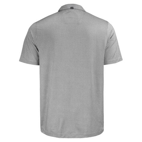 Mens Athletics Cutter And Buck Black Pike Eco Diamond Dot Print Polo