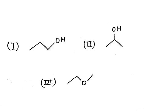 C3h8o Isomers Line Structures
