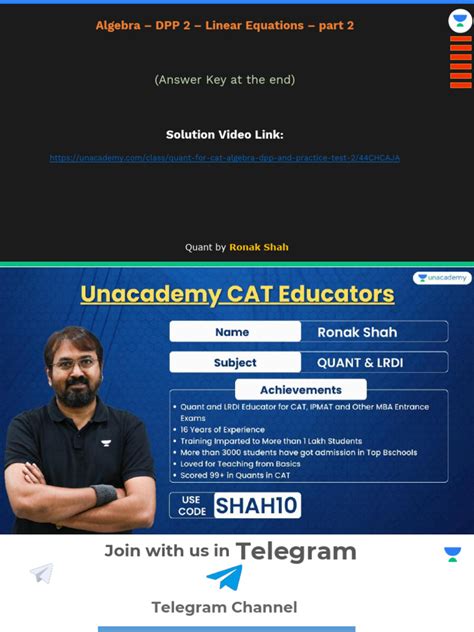 Algebra Dpp 2 Linear Equations Part 2 Pdf Equations