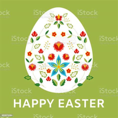 행복 한 부활절 배경 벡터입니다 계란 모양과 꽃 봄 휴가 그림 웹 배너 판매 전단 인사말 카드 파티 초대장 포스터에 대 한 꽃 디자인 4월에 대한 스톡 벡터 아트 및 기타