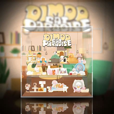 [popmart Display Case] Popmart Dimoo Cats Paradise Series High Quality Themed Acrylic Display
