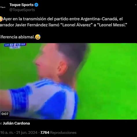 El ‘cantante Del Gol Lo Hizo De Nuevo Confundió A Lionel Messi Con