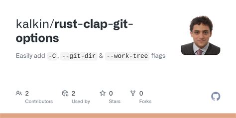 Github Kalkinrust Clap Git Options Easily Add ` C` ` Git Dir` And ` Work Tree` Flags