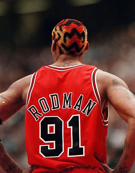Dennis Rodman Bulls Hair