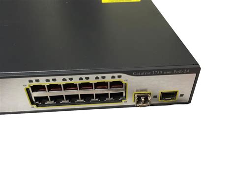 Cisco Catalyst 3750 Series Ws C3750 24ps S Poe 24 Port Network Switch