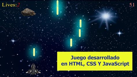 videojuego desarrollado en html css y vanilla javascript youtube