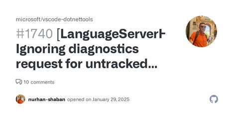 [languageserverhost] ignoring diagnostics request for untracked document virtualcsharp razor