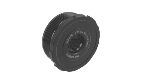 Precision Armament Open Source Direct Thread Suppressor Mount 1 2x28 Black