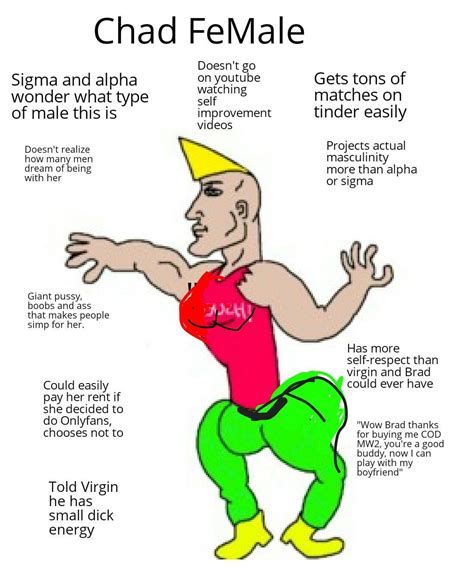 Virgin Sigma Male Vs Chad Female R Virginvschad