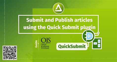 Submit And Publish Articles Using The Quick Submit Plugin