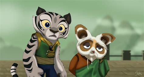 Ling And Shifu By Tc On Deviantart Tigress Kung Fu