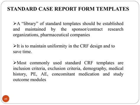 Case Report Form And Application PPTX Medical Health