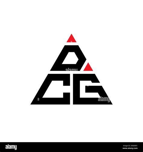 Dcg Triangle Letter Logo Design With Triangle Shape Dcg Triangle Logo