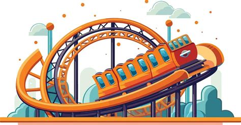 Roller Coaster Cart Clipart Roller Coaster Vector Fast Ride