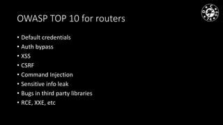 Hacking Routers As Web Hacker PPT