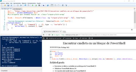 Encontrar Cmdlets Y Variables En Un Bloque De Powershell Que Se