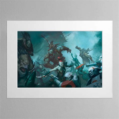 Krootox Rampagers Art Print Warhammer 40k Collectible Warhammer Art