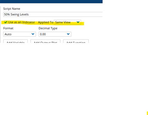 Turning Point Indicator Optuma Scripting Optuma Community