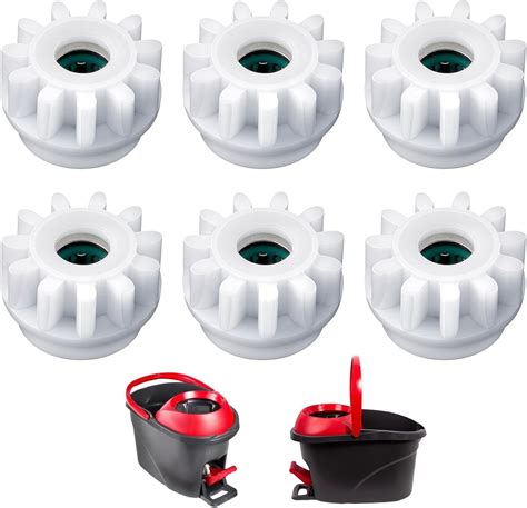 6pcs Spin Mop Replacement Parts Spin Mop Bucket Clutch Bearing Gear Replacement Compatible With