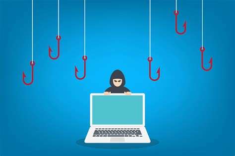 해커 공격 해커 및 사이버 범죄자 피싱 신원 도용 사용자 로그인 비밀번호 문서 이메일 및 신용 카드 해킹 및 웹 보안 인터넷 피싱 개념입니다 벡터 그림 개성 개념에 대한