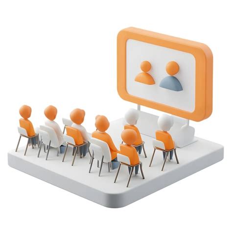 3d Corporate Training Icon For Office Workshops Premium Ai Generated Psd