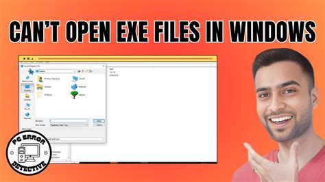 How To Fix Cant Open Exe Files In Windows 10 Youtube