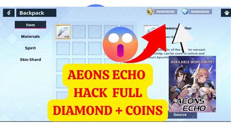 Aeons Echo Mod Unlimited Diamond Coins Free On Ios Android New
