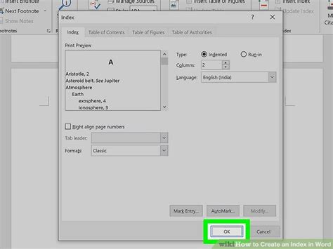 How To Create An Index In Word With Pictures WikiHow