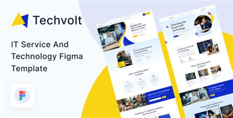 Techvolt IT Service Technology Figma Template By Techsometimes
