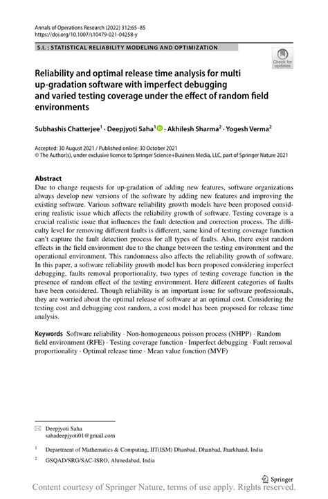 Reliability And Optimal Release Time Analysis For Multi Up Gradation Software With Imperfect