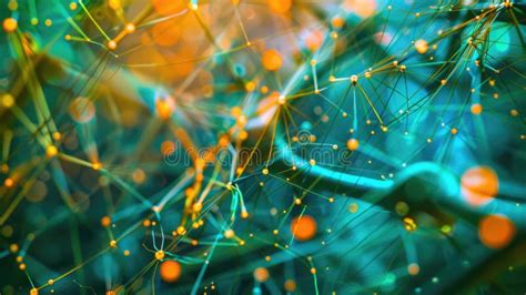 Abstract Picture Of Green Particle With Sparkle Electric Style Design Aig53 Stock Illustration