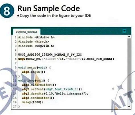 AvecSample Code Fourni RIEN Sur L Ecran OLED