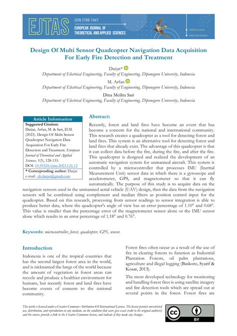 pdf design of multi sensor quadcopter navigation data acquisition for