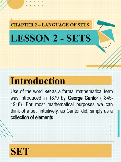 C2 L2 Sets Pdf Set Mathematics Empty Set