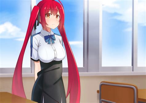 Redhead Long Hair Anime Anime Girls Twintails Ore Twintail Ni Narimasu Clothing Mitsuka
