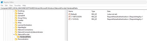 Security Baseline 23h2 Issue With Hardened Unc Paths Microsoft Community Hub