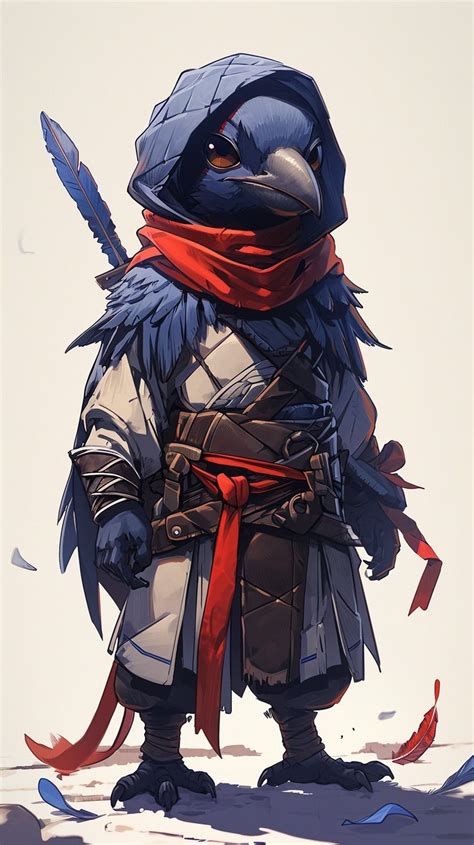 Kenku Chibi Style Kenku Dnd Rogue Humblewood Character Art Owlin Dnd