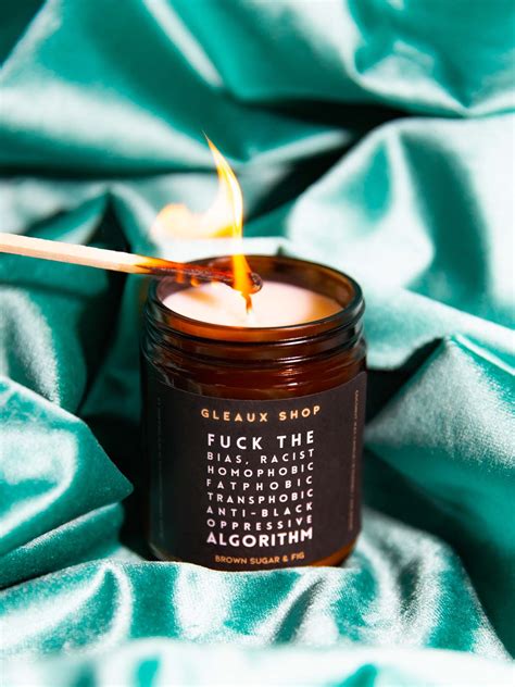 Fuck The Algorithm Brown Sugar And Fig 8 Oz Scented Coconut Wax Candle
