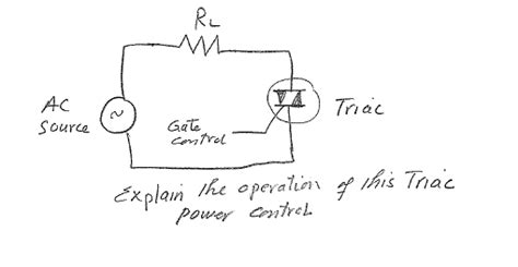 Solved Explain The Operation Of This Triacpower Control Chegg Com