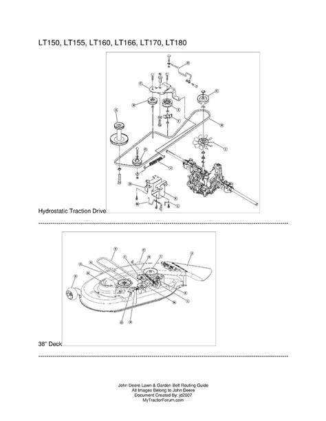 Deck Belt Diagram For John Deere Lt155 Maintenance Guide