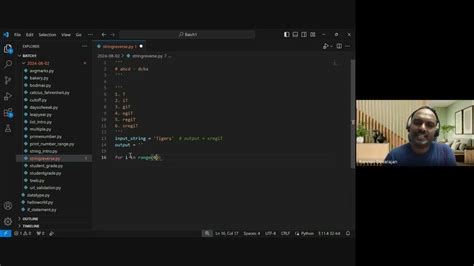Python Reversing A String In Tamil Youtube