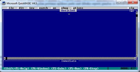 Membuat Program Hello World Dengan Aplikasi Quick Basic