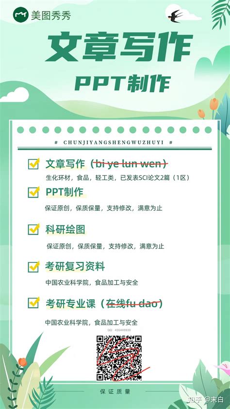 写文章写作，ppt制作，中国农业科学院，食品加工与安全，考研 知乎